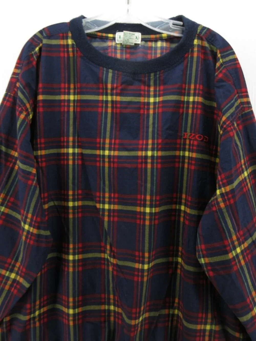 Izod | Jackets & Coats | Vintage Izod Jacket Large Golf Tartan Plaid ...